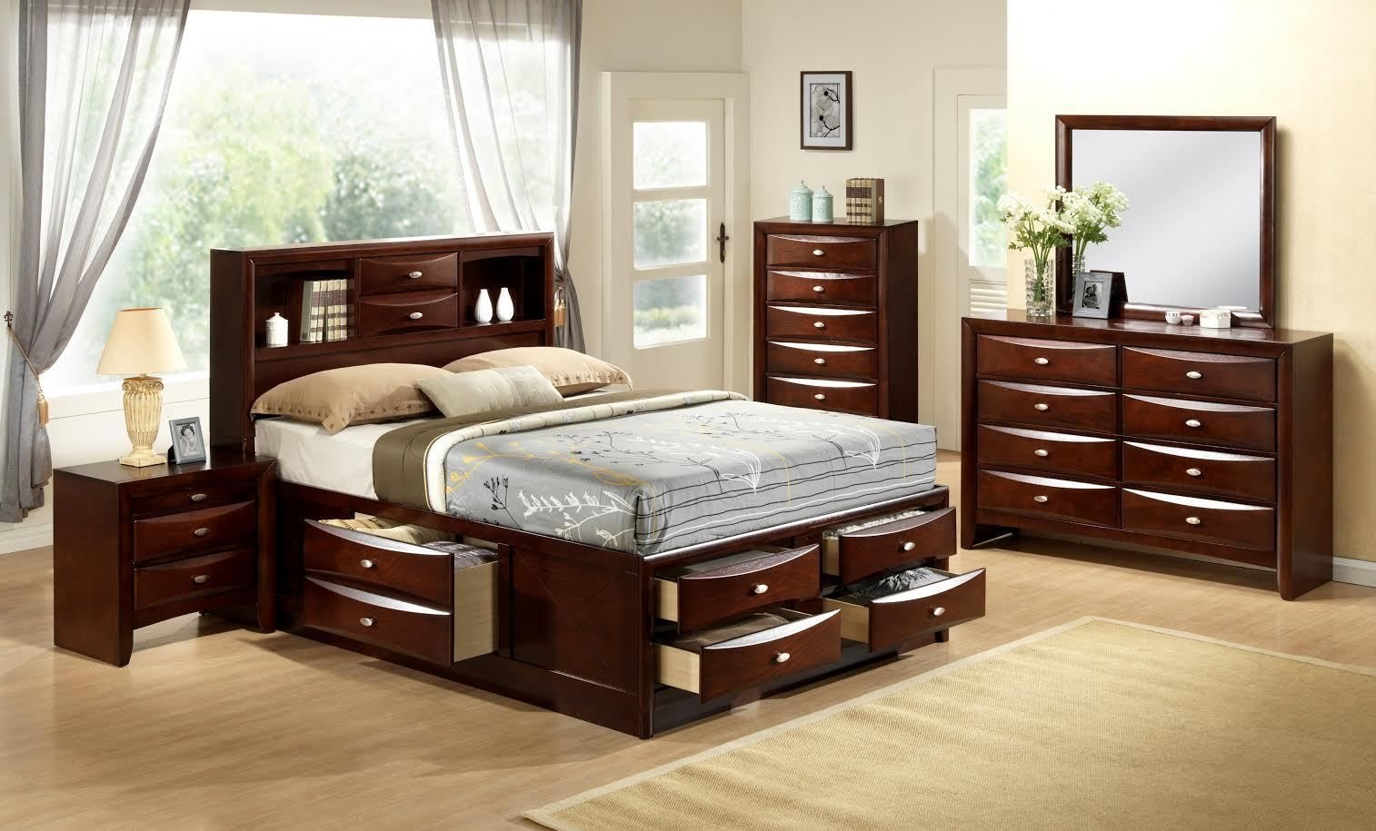 Ultimate Storage Bed Merlot - Storage Bed & Captains Headboard – Bourne ...
